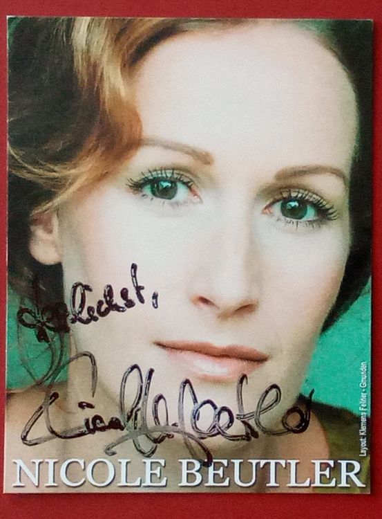 Nicole Beutler Autogramm signiert Fotopostkarte 10x15cm (Gebraucht) in ...