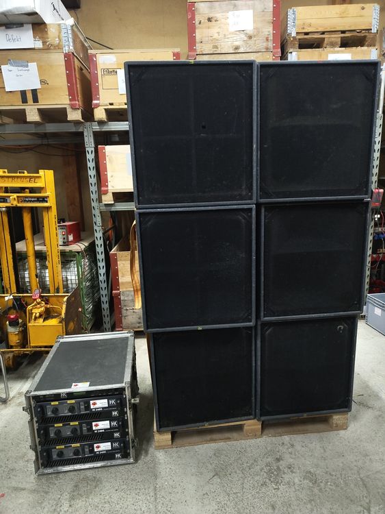 HK Audio PA-Anlage mit 6x Boxen und Verstärker (Gebraucht) in Mels für ...