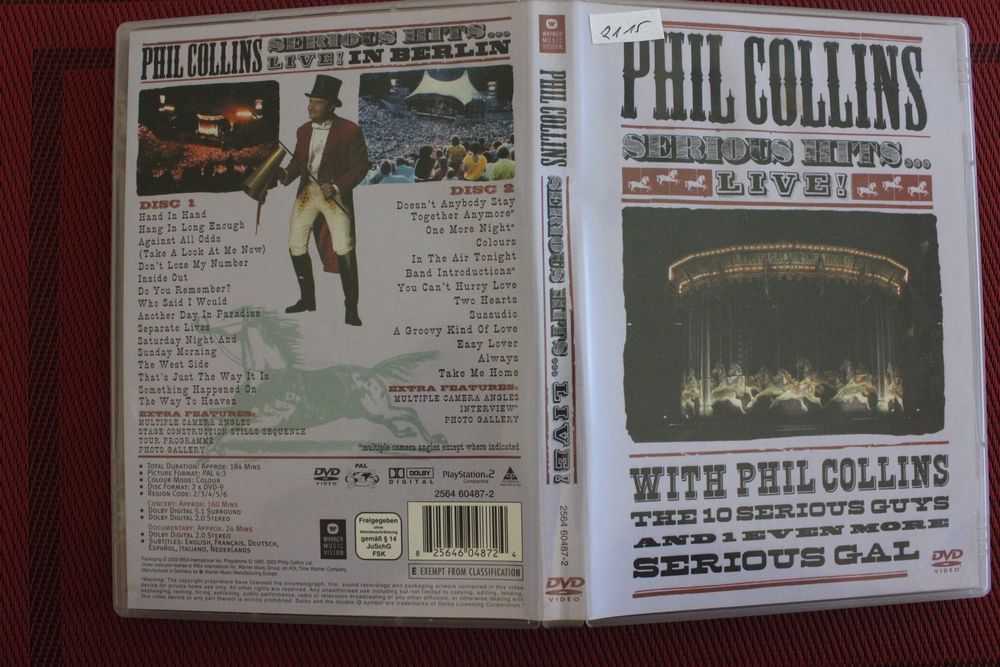 EBOND Phil Collins – Serious Hits...Live! DVD | Kaufen auf Ricardo