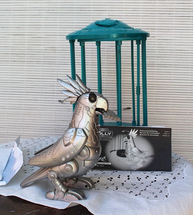 Vintage Polly Teksta Roboterpapagei, Lerne ihm Kunststücke | Kaufen auf ...