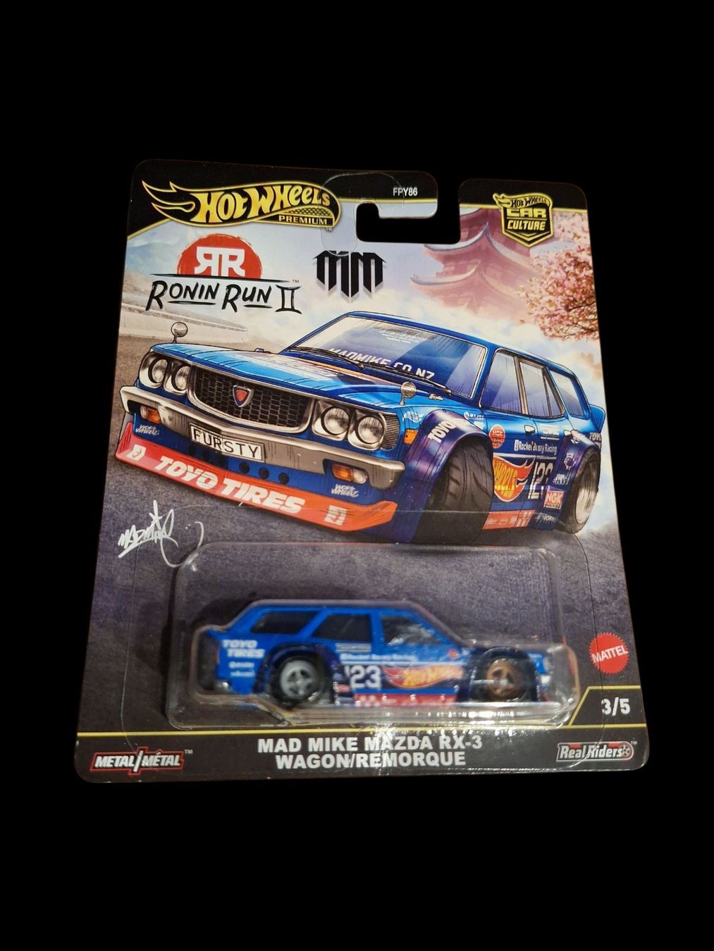 HW Premium Ronin Run II 2025 Mad Mike Mazda RX-3 Wagon 3/5 (Neu und ...