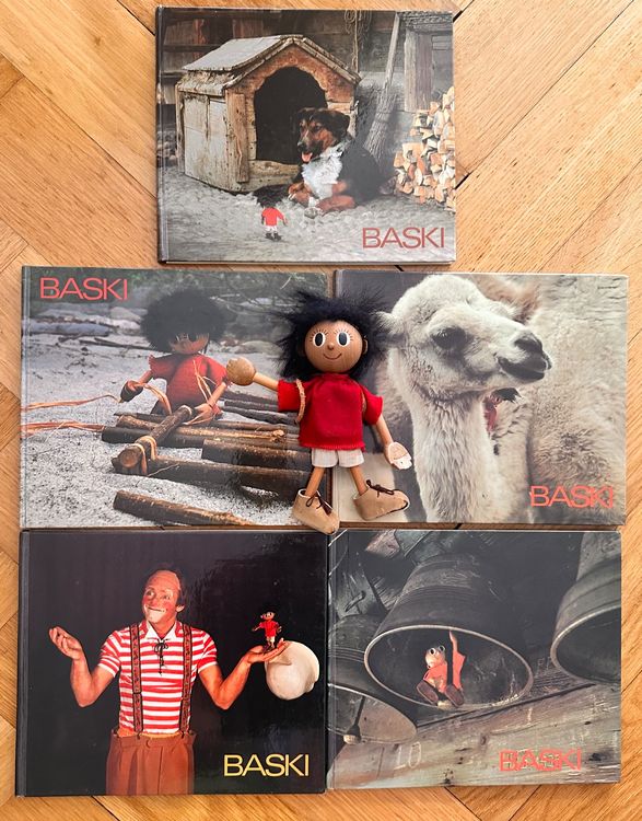BASKI Set – 5 Bücher (Band 4/5/6/7/9) + Original Puppe 1981 (Gebraucht ...