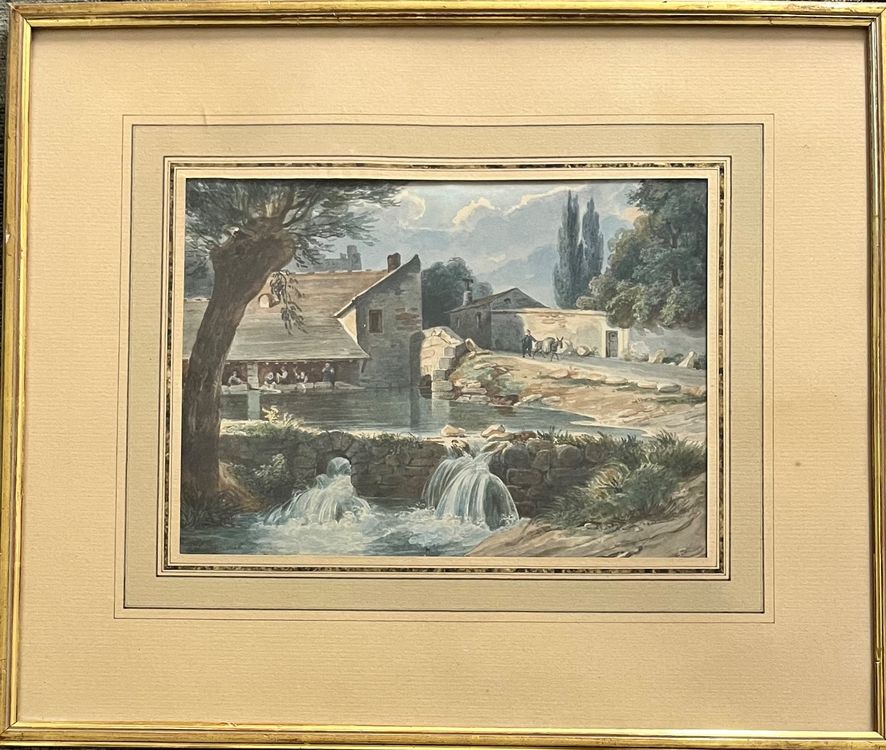 Antike Wasserfall szene Aquarell Unleserlich Signiert (Gebraucht) in Root für CHF 10 – mit ...