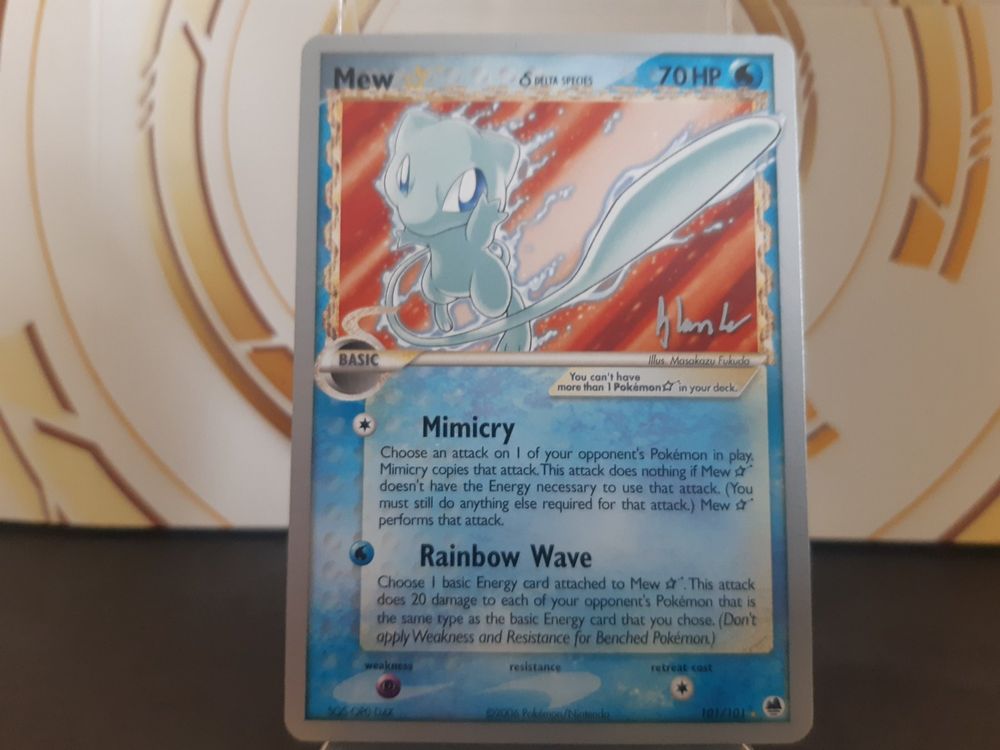 MEW Gold Star 101/101 2008 Weltmeisterschafts Promo Pokemon (Neu ...