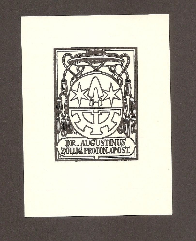 Ex-libris héraldique Dr. August ZÖLLIG par Paul Boesch (D'occasion) à ...