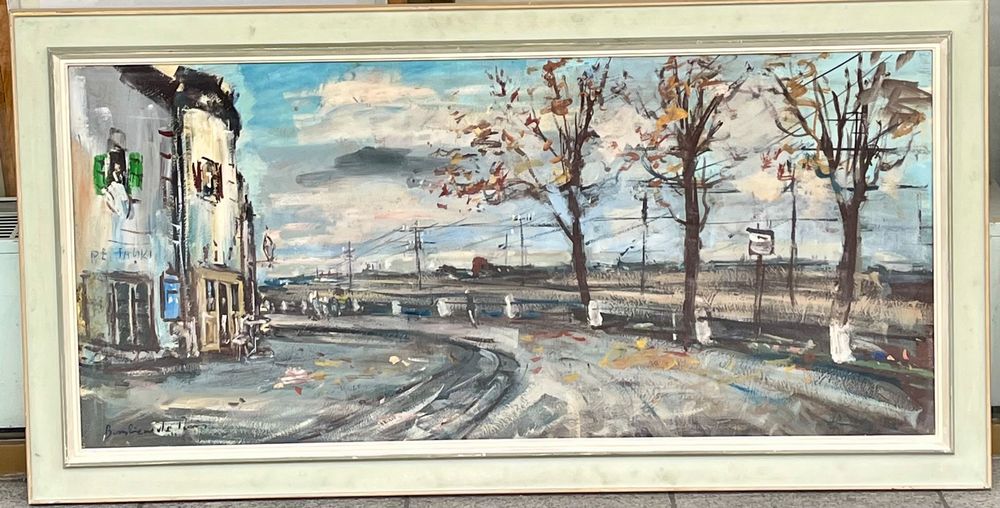 Hans Soppera (1900-1963) Grosse Strasse Szene Gemälde (Gebraucht) in ...