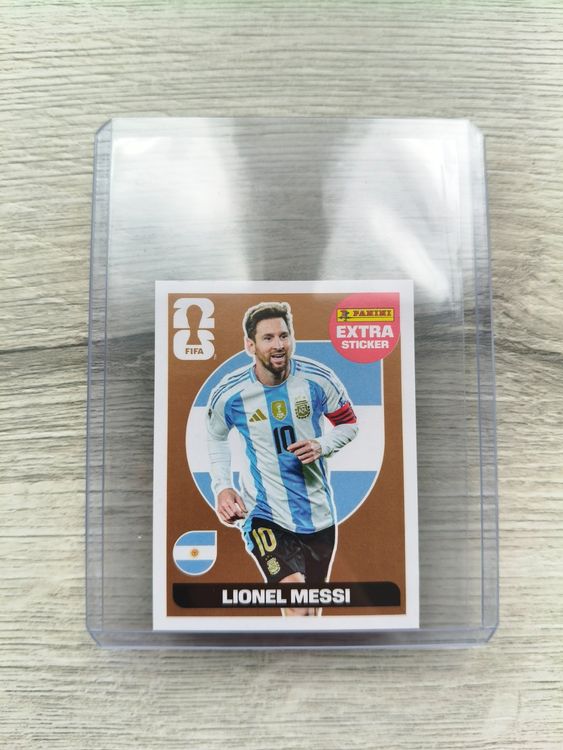 Lionel Messi - Bronze Extra Sticker - Panini WM 2026 (Neu (gemäss ...