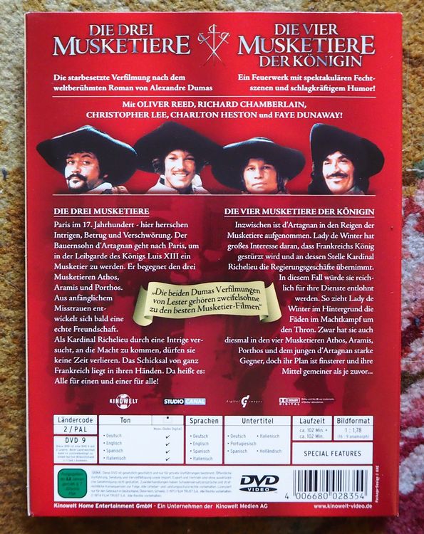 Die drei Musketiere / Die vier Musketiere (2 DVDs) (Gebraucht) in Chur für CHF 8 – mit Lieferung ...
