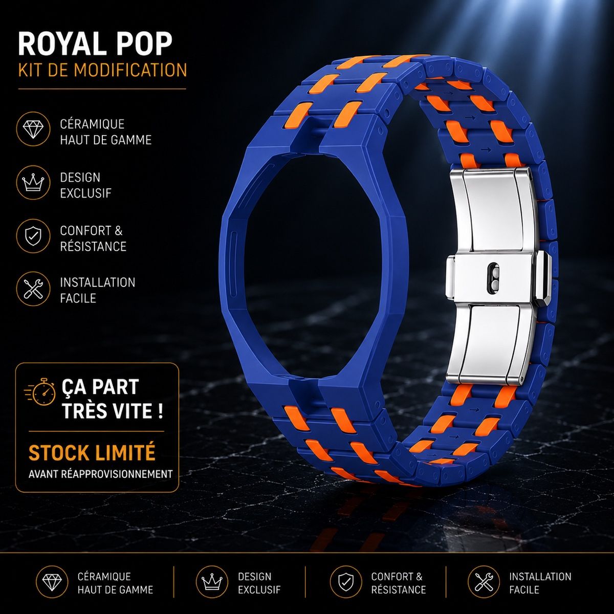 🔥COMPATIBLE ROYAL POP SWATCH x AP – BRACELET CÉRAMIQUE (Neuf avec ...