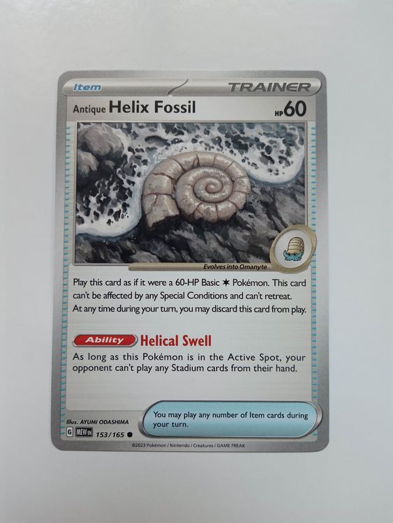 Antique Helix Fossil - Pokemon 151 Mew (Gebraucht) in für CHF 0.5 – mit ...