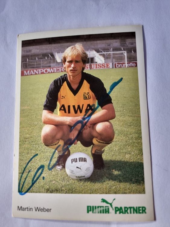Autogramm Karte Martin Weber YB (Gebraucht) in Konolfingen für CHF 5 ...