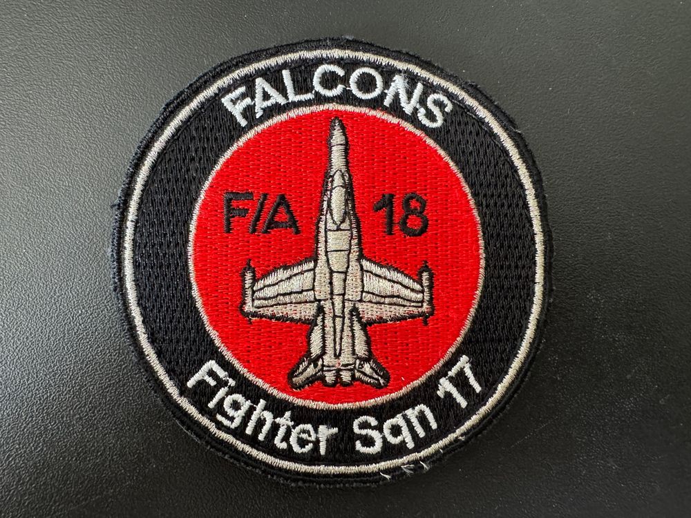 Badge Fliegerstaffel Fighter Squadron 17 FALCONS F/A 18 (Gebraucht) in ...