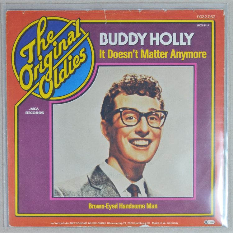 Single: BUDDY HOLLY - Brown Eyed Handsome Man (Gebraucht) in ...