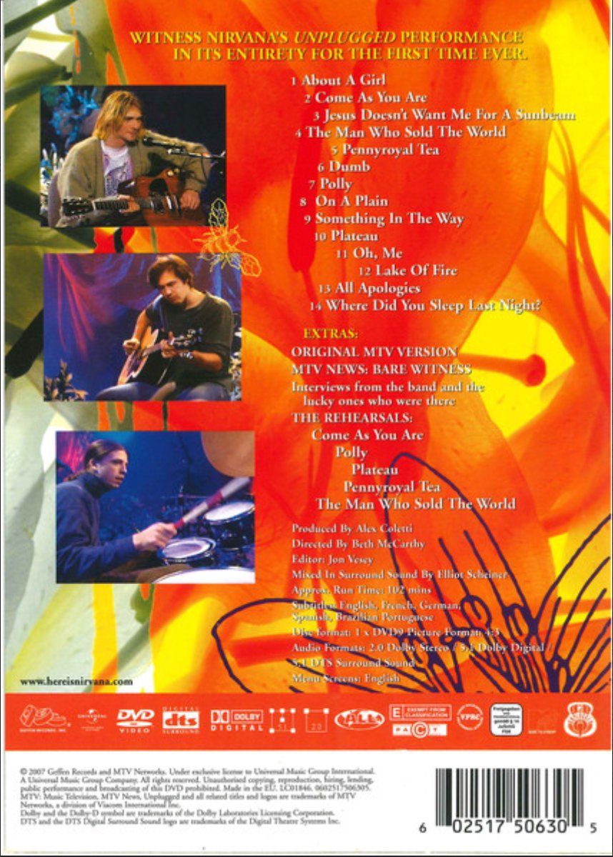 DVD - Nirvana - Unplugged in New York (TOP-Zustand) Kult!! (Gebraucht ...