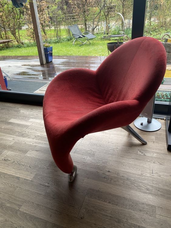 Leolux, PapaDesigner Sessel / Lounge Sessel / rot / Alu Füss | Kaufen ...