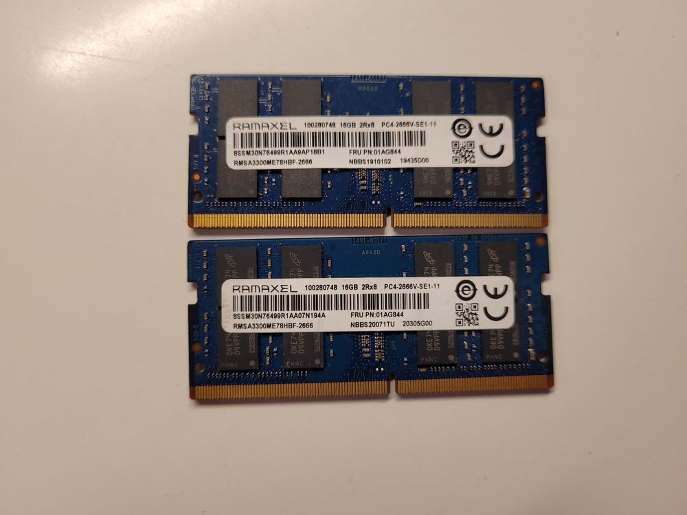 Ramaxel 32GB (2x16) PC4 Laptop Ram 2666MHZ (Gebraucht) in ...