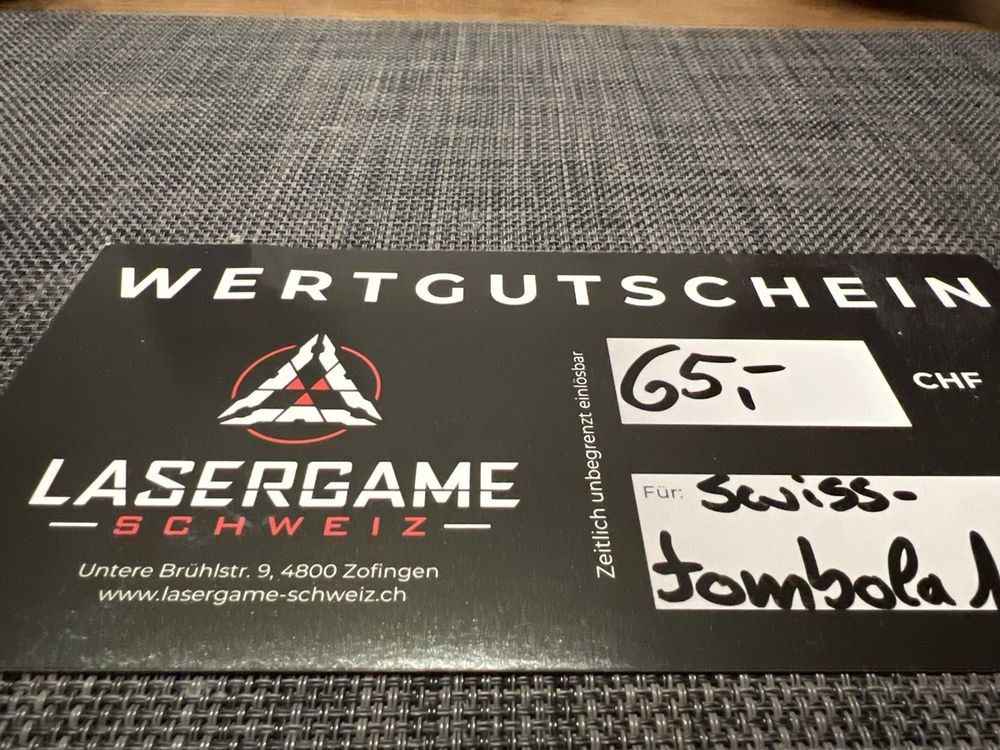 Gutschein Lasergame Zofingen (Neu (gemäss Beschreibung)) in Leuggern ...