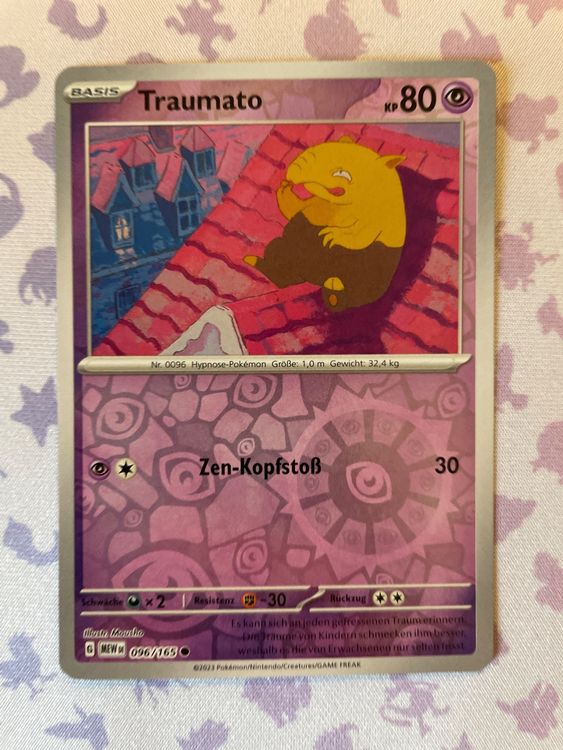 Traumato 096/165 reverse Holo - Pokemon 151 DE (Neu (gemäss ...