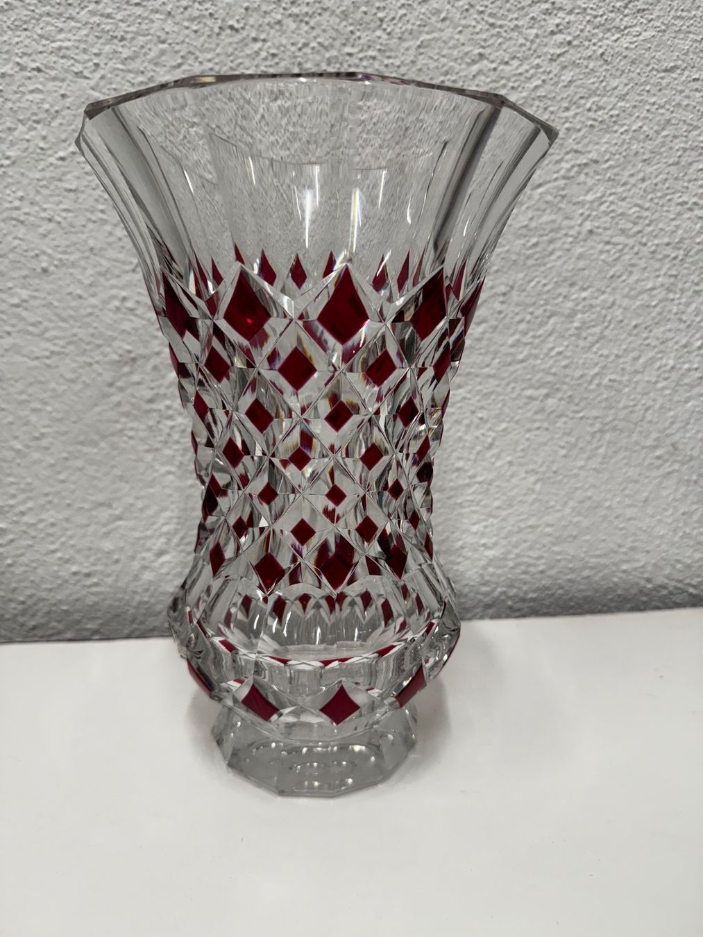 Kristall Vase Rubinrot, Blumenvase, Top Zust... (Gebraucht) in Egg b ...