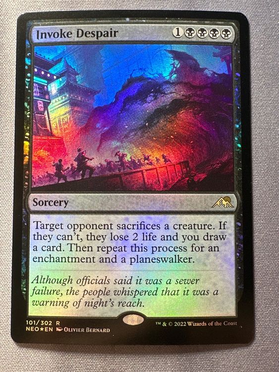 Invoke Despair FOIL 101/302 Kamigawa Neon (Neu (gemäss Beschreibung ...