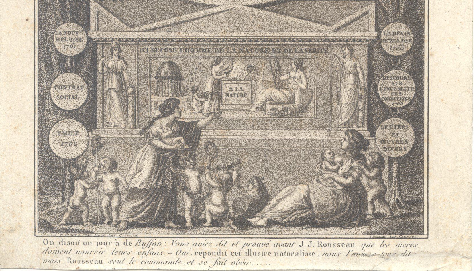 J.J. Rousseau 1712-1778 - Aquatinta de Queverdo F. (Gebraucht) in Biel/Bienne für CHF 25 – mit ...