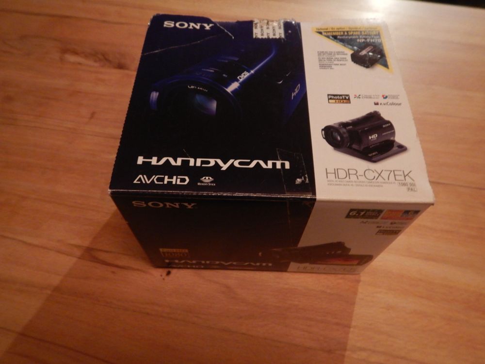 Sony Handycam HDR-CX7EK mit Sony 4GB Memory Stick (Gebraucht) in ...