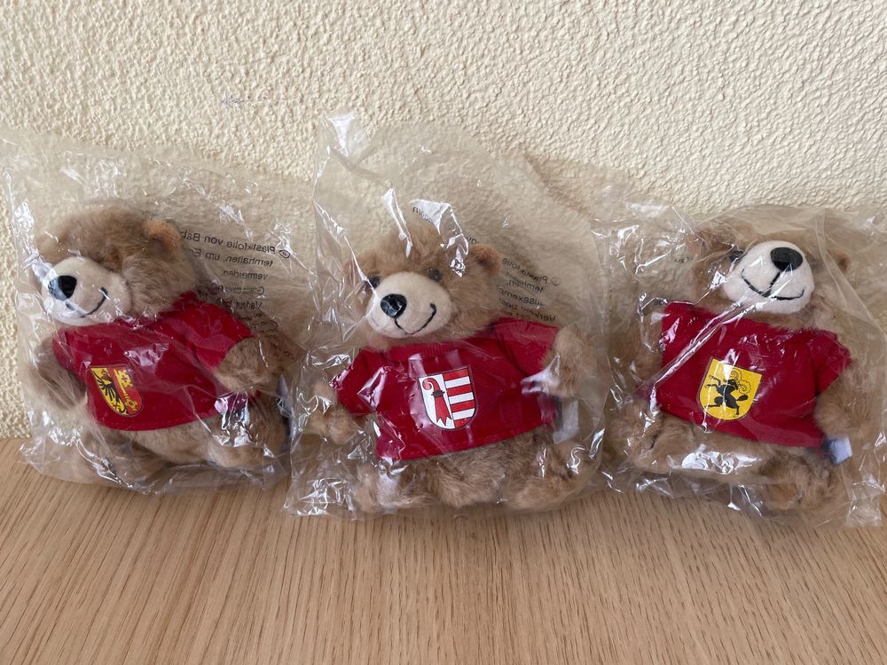 Teddybär-Set mit Kantonswappen 11 Stk. (Neu und originalverpackt) in ...