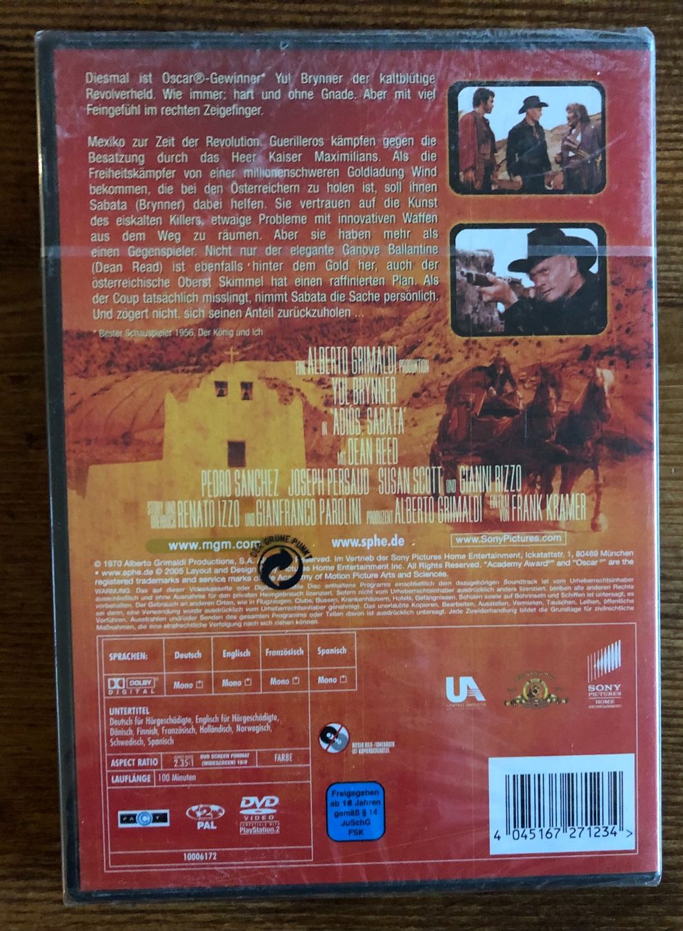 Adios Sabata - Frank Kramer DVD, Yul Brynner, Italo Western (Neu und ...
