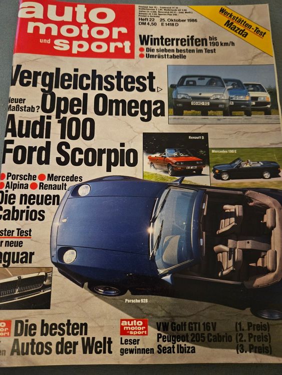 AMS 22/86 Maserati Spyder XJ 6 3.6 Escort RS Turbo Alpina xx | Kaufen ...