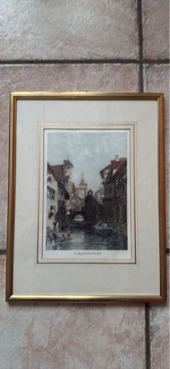 Kupferstich von Schaffhausen (Gebraucht) in Schaffhausen für CHF 19 – mit Lieferung auf Ricardo ...