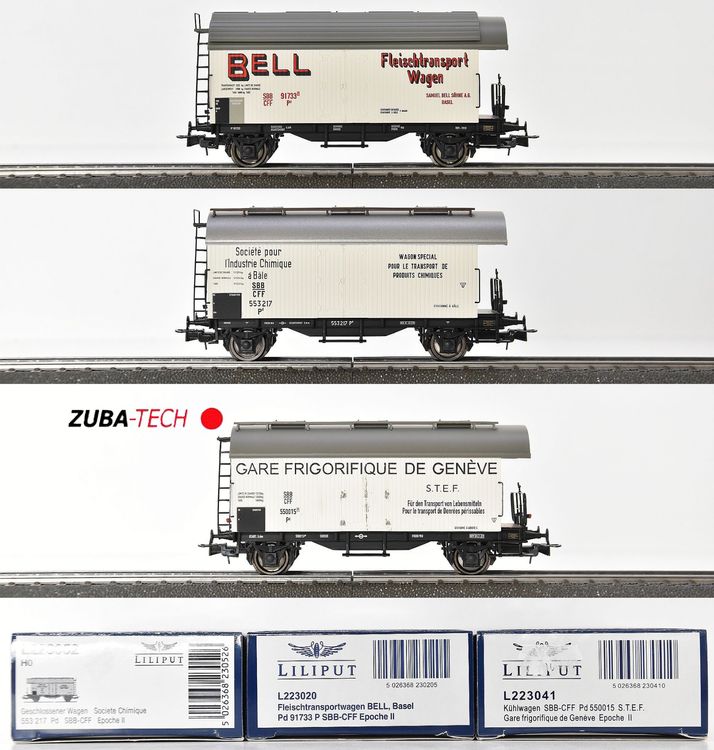 3x Liliput Kühlwagen der SBB H0 GS mit OVP (Gebraucht) in St. Gallen für CHF 90 – mit Lieferung ...