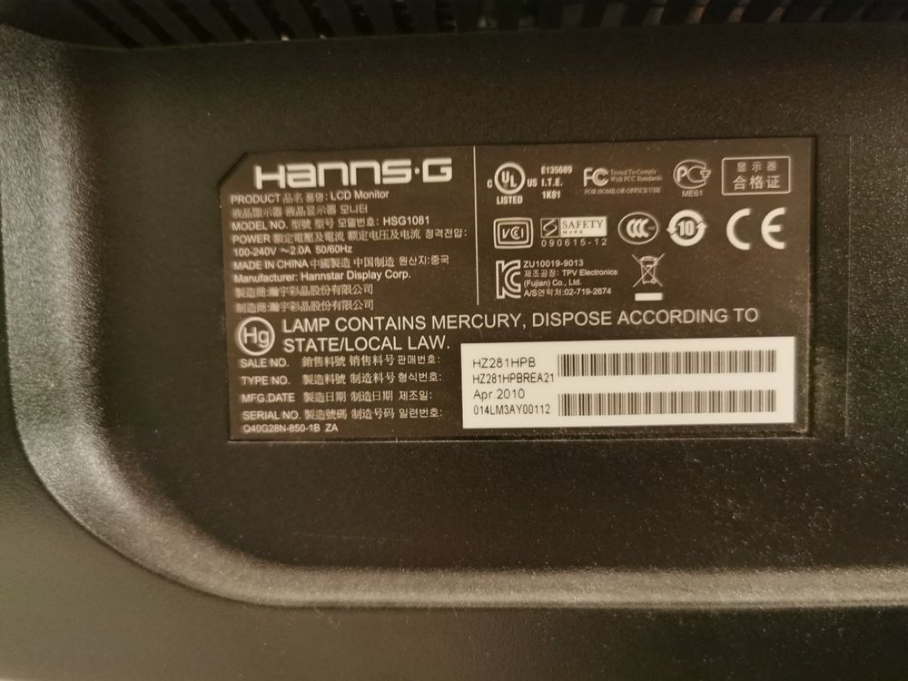 Hanns G - HSG1081 LCD Monitor | Kaufen auf Ricardo