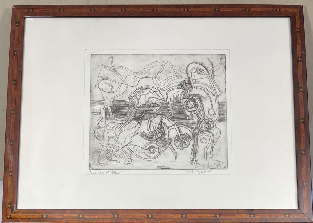 Serge Brignoni (1903-2002) Radierung Handsigniert (Gebraucht) in Root ...
