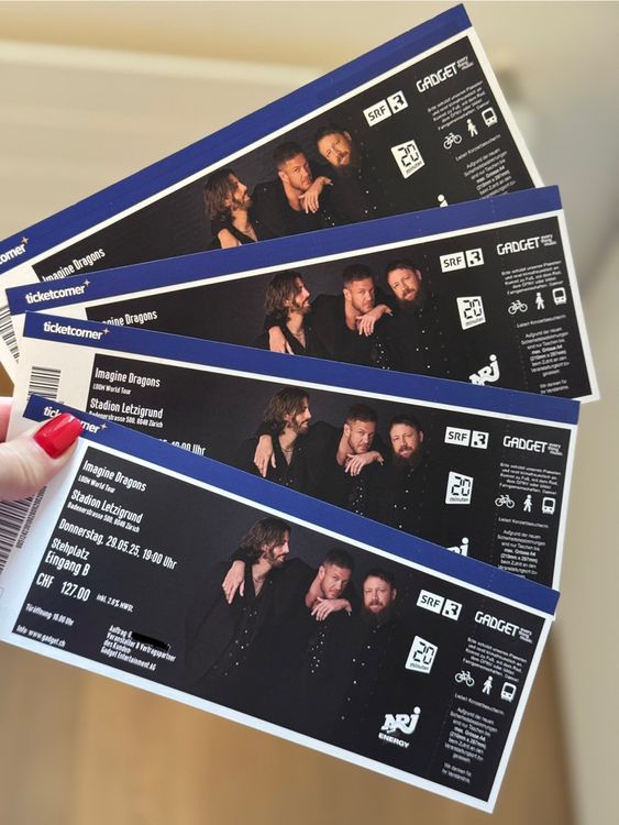 🌟Imagine Dragons🌟Tickets Zurich 29.05.25 - Stehplatz! (Neu und originalverpackt) in Küsnacht ZH ...