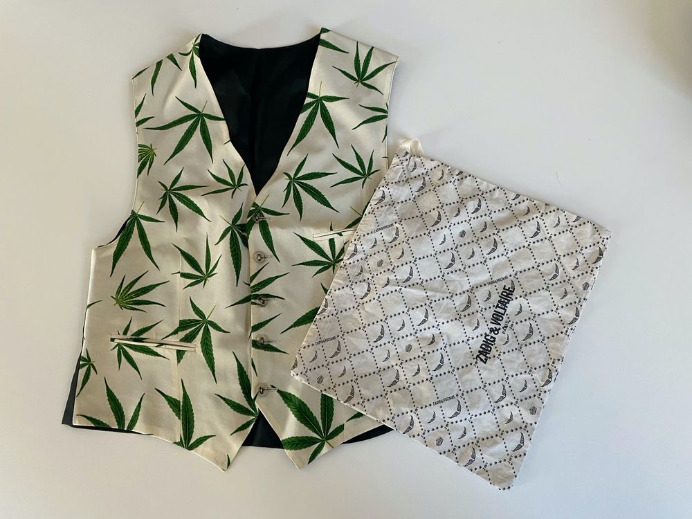 designer angelico seiden weste + zadig voltaire stoffsack (Neu (gemäss ...