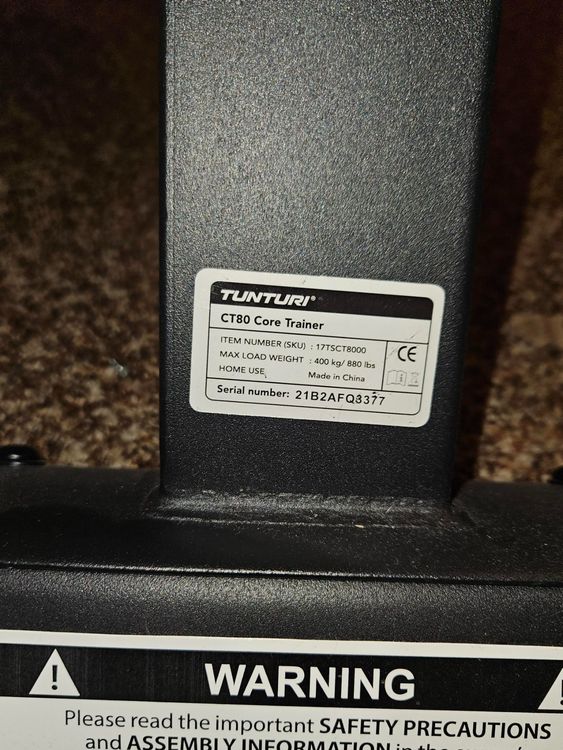 Tunturi CT80 Coretrainer / Rumpf-, Rücken- und Bauchtrainer | Kaufen ...