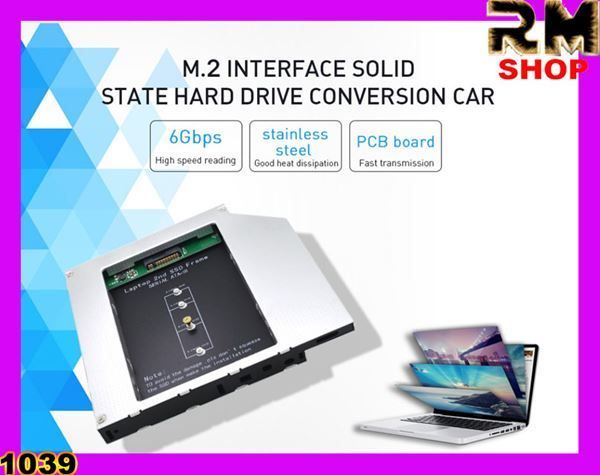 m.2 M2 NGFF SSD 2nd HDD Caddy 12.7mm SAT (Neu und originalverpackt) in ...