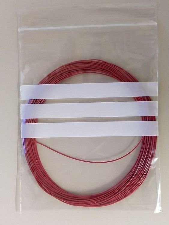 Litze rot AWG28/0.09mm2 / 10m | Kaufen auf Ricardo