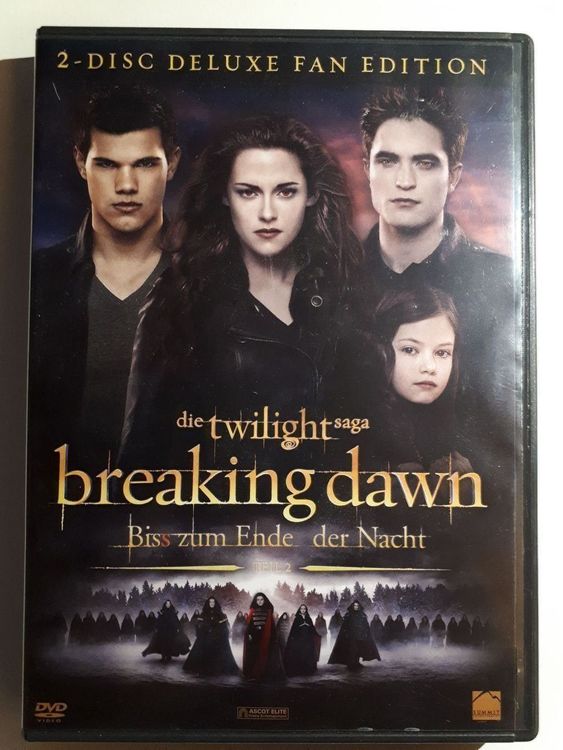 Twilight Saga: Biss zum Ende der Nacht 2 Disc Deluxe Fan Ed | Kaufen ...
