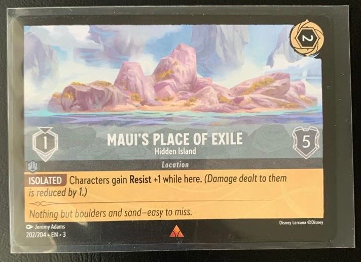 Lorcana Disney - MAUI’S PLACE OF EXILE 202/204 EN 3 - Rare | Kaufen auf ...
