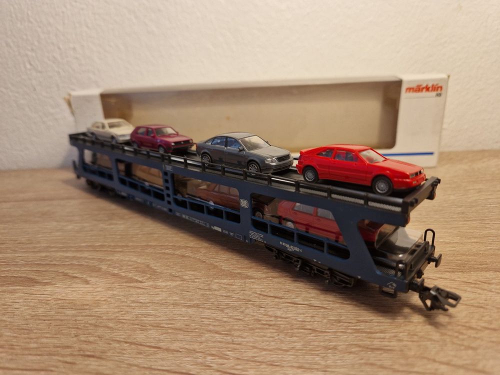 Märklin 4233 Autotransportwagen DB H0 OVP NEU (4) (Neu und ...