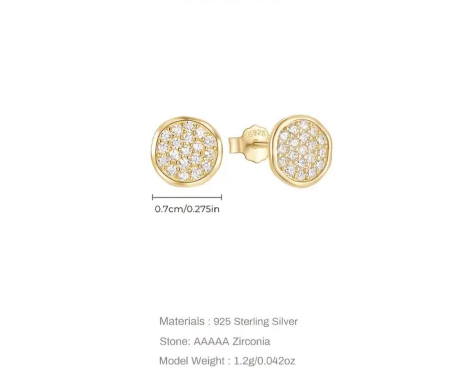 Ohrring Silber 24karat vergoldet 1 Jahr Garantie (Neu und originalverpackt) in Hemmental für CHF ...