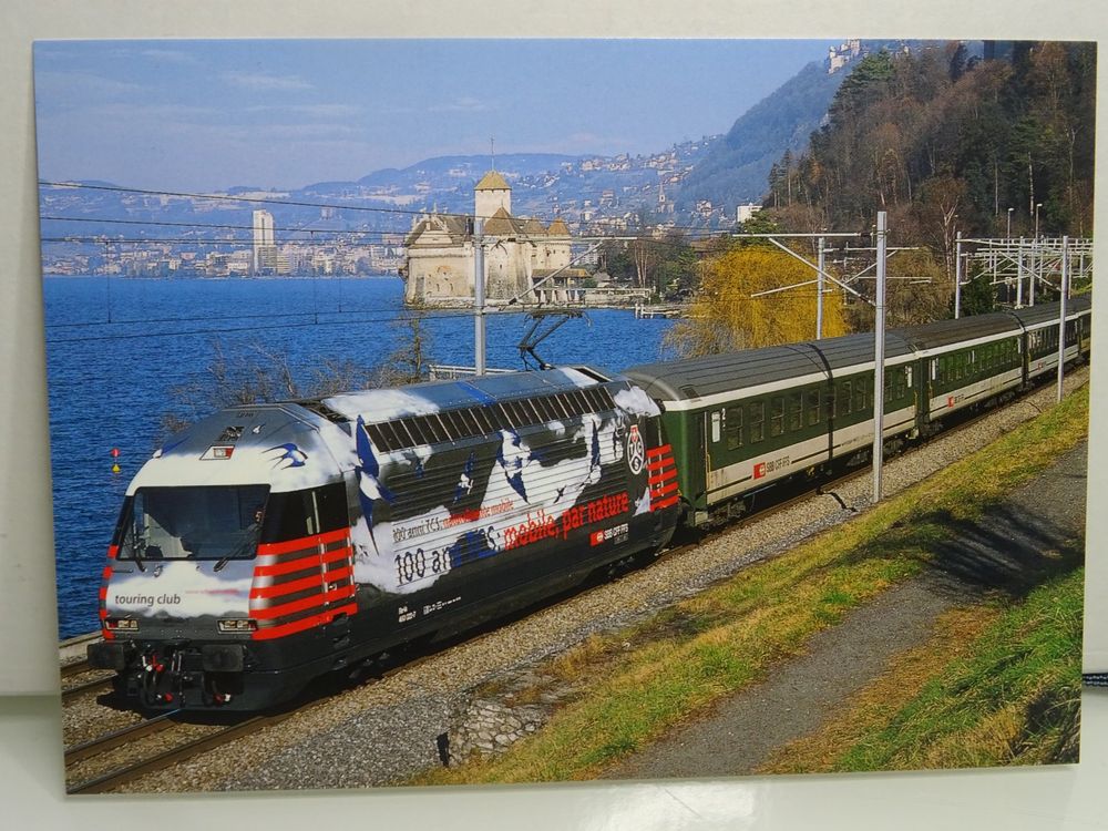 Postkarte SBB Re 460 022-7 Lok 2000 "TCS" Schloss Chillon | Kaufen auf ...