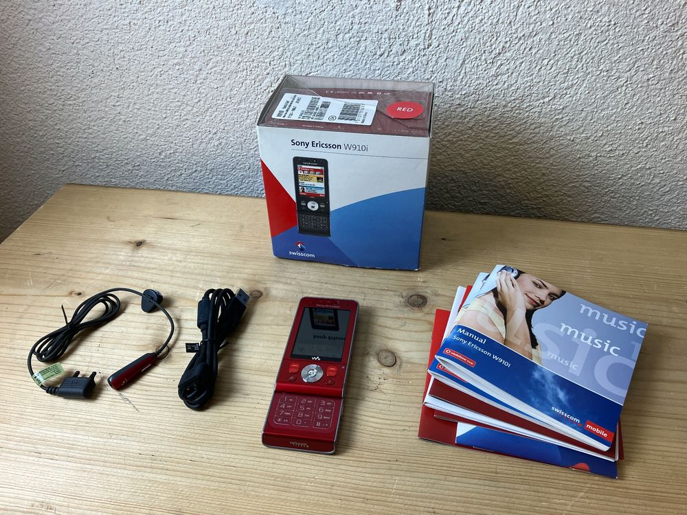 Sony Ericsson W910i in Farbe rot Vintage Handy grosse SIM (Gebraucht ...