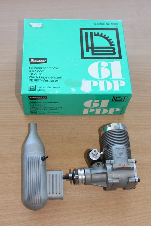 Modellmotor Graupner HB 61 PDP mit Schalldämpfer No. 1533 (Neu (gemäss ...