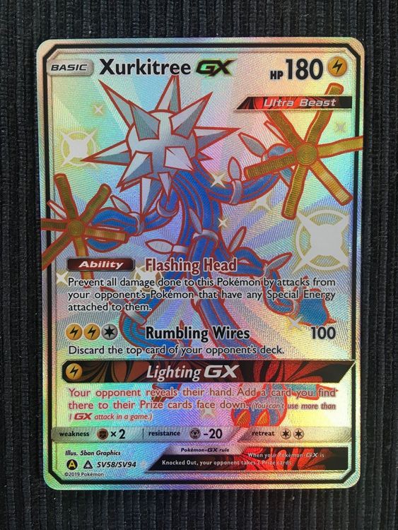 Pokemon Xurkitree GX Shiny Hidden Fates (Neu (gemäss Beschreibung)) in ...