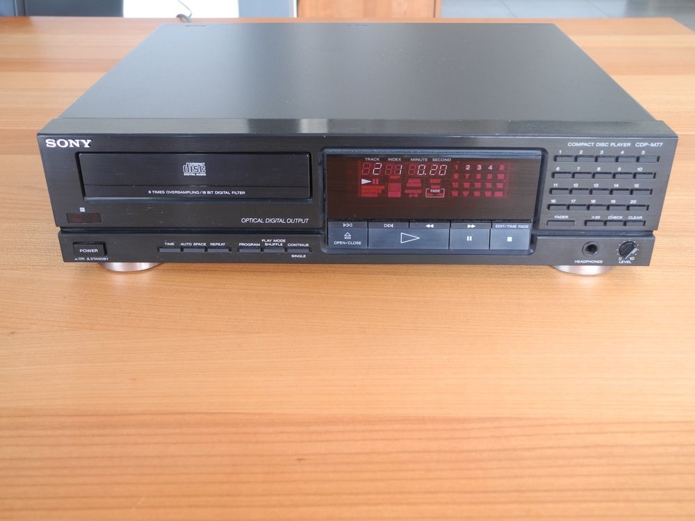SONY CDP-M77 CD-PLAYER MIT FERNBEDIENUNG - TOP! (Gebraucht) in ...