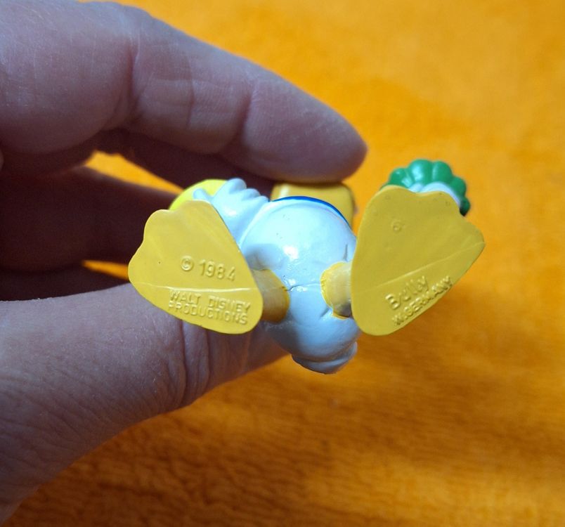 Donald Duck mit Blumenstraus/ Disney Bully 1984 / handbemalt | Kaufen auf Ricardo