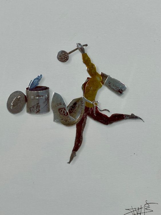 Sehr Interessante Mischtechnik Unleserlich Signiert (Gebraucht) in Root für CHF 10 – mit ...