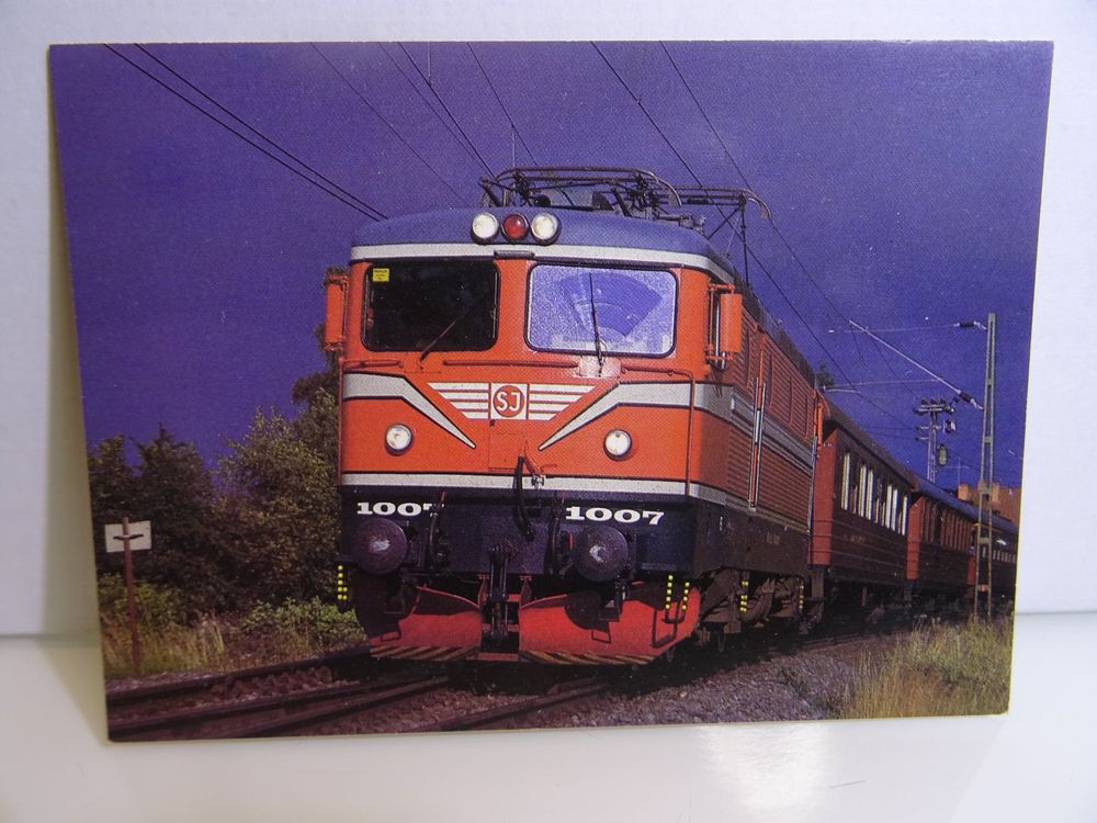 Postkarte Schweden SJ Rc 1 1007 Lokomotive Juli,1985 | Kaufen auf Ricardo